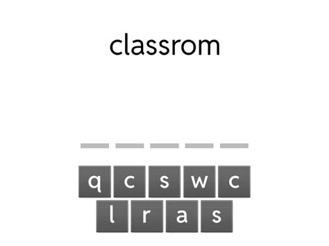 The Classrom Spell The Word