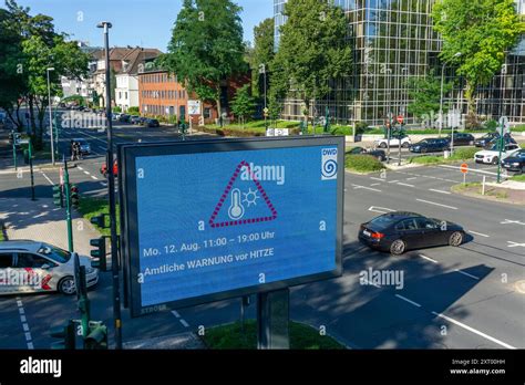 Official Warning Of Heat From The German Weather Service Dwd On