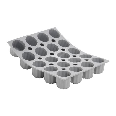 MINI MOULE CANELE BORDELAIS 20 PORTIONS SILICONE ELASTOMOULES