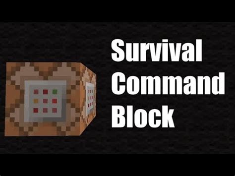 The Story Of Getting Command Blocks In Survival Minecraft YouTube