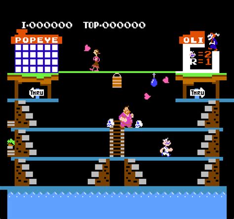 Popeye 1983 By Nintendo Nes Game