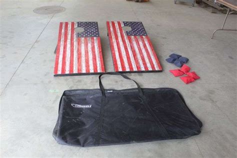Portable Corn Hole Game Wcase And Bean Bags Lee Real Estate And Auction