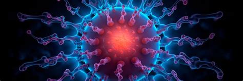 Premium Ai Image Virus Particle Showing Its Characteristic Shape And