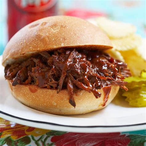 Slow Cooker Bbq Shredded Beef Sandwiches Cooks Country Recipe