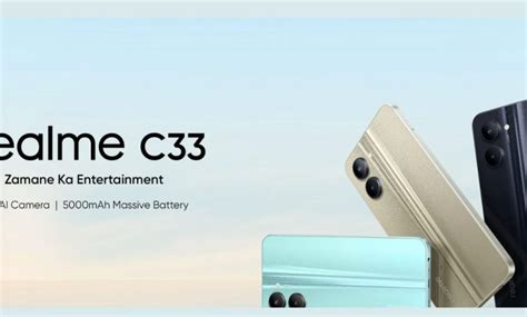 Realme C33 mit Unisoc T612 SoC 5000 mAh Akku in Indien eingeführt