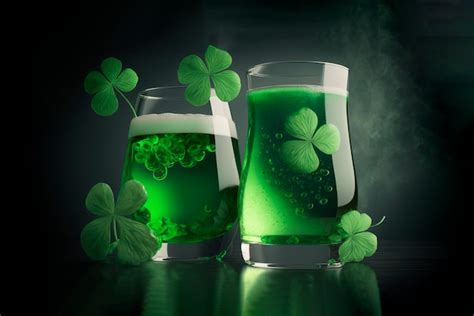 Premium Photo Green Drink For Celebrate St Patricks Day