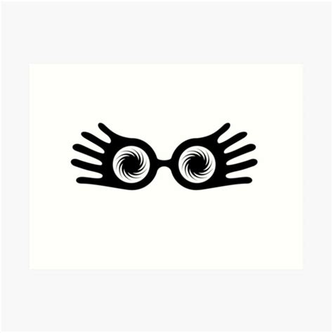 Luna Glasses Art Print For Sale By Mystis Redbubble