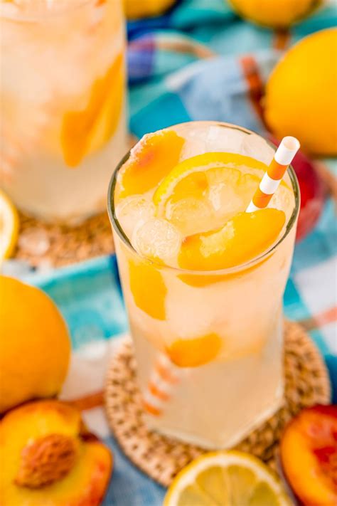 Peach Lemonade Recipe Sugar And Soul Co