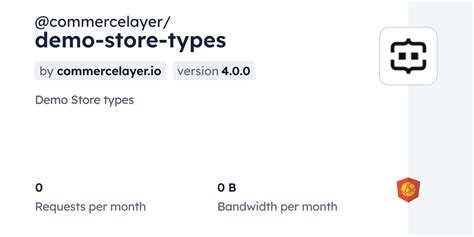 Commercelayerdemo Store Types Cdn By Jsdelivr A Cdn For Npm And Github
