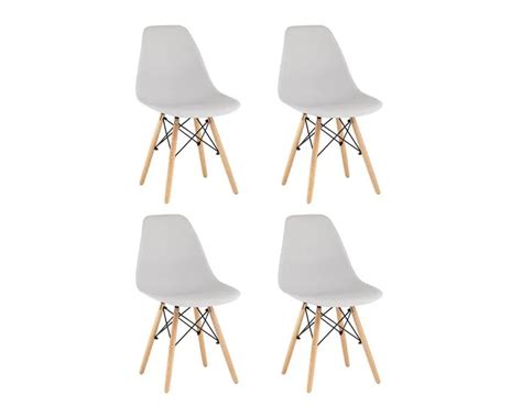 Стул Style DSW светло-серый x4 (разборный каркас) купить за 6890 ₽ арт ...