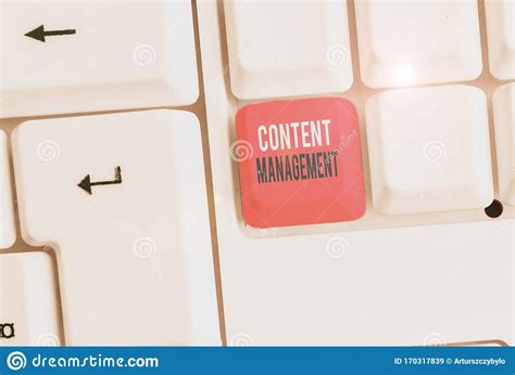 Word Writing Text Content Management Business Concept For Programs Used To Create And