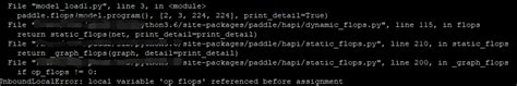 PaddleSlim量化训练后输出模型计算量和参数量 Issue PaddlePaddle Paddle GitHub