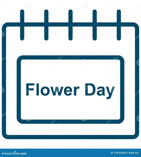 Floresça O ícone Do Vetor Do Dia Do Evento Especial Do Calendário Do