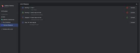 Jetbrains Gateway Plugin Harness Developer Hub
