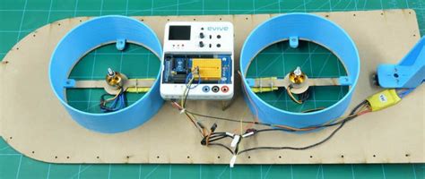 Smartphone Conrolled Hovercraft Made Using Evive Arduino Based Embedded