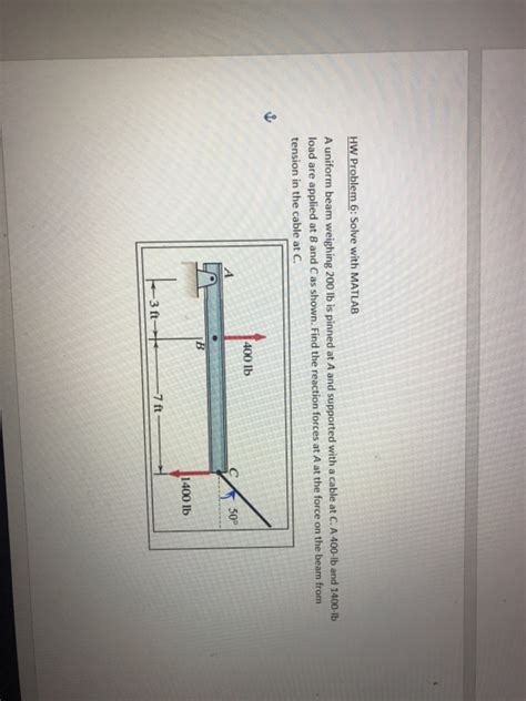 solved hw problem 6 solve with matlab a uniform beam