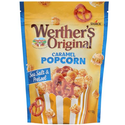 Werthers Original Caramel Popcorn Sea Salt And Pretzel 140g Order