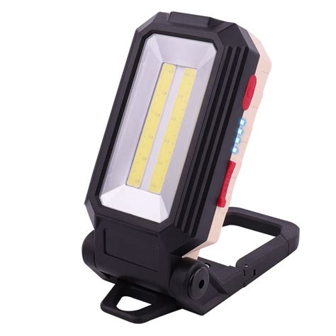 W559 2 Cob T6 눈부심 자동차 검사 작업 조명 Usb 충전 Led 접이식 캠핑 램프 훅 자석