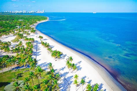 Key Biscayne Beach Near Miami The Barrier Islands Main Attraction