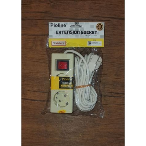 Jual Harga Promo Pioline Extension Socket Stop Kontak 2 Lubang