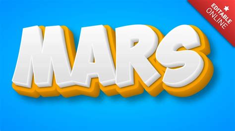 Mars Text Effect Generator