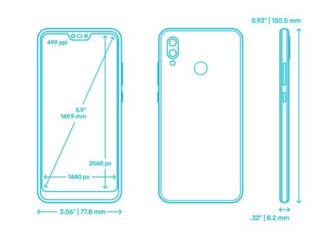 Huawei P Lite Dimensions Drawings Dimensions Guide