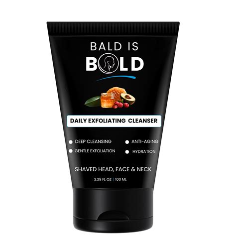 Daily Exfoliating Cleanser Shaved Head Care For Smooth Bald Scalp
