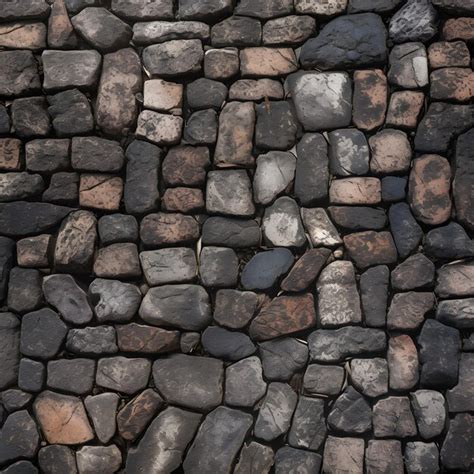 Premium Ai Image Cobblestone Path Texture