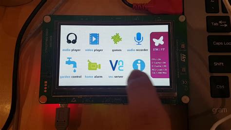 Stm32f746 Discovery Board Dmeo Vedio Youtube