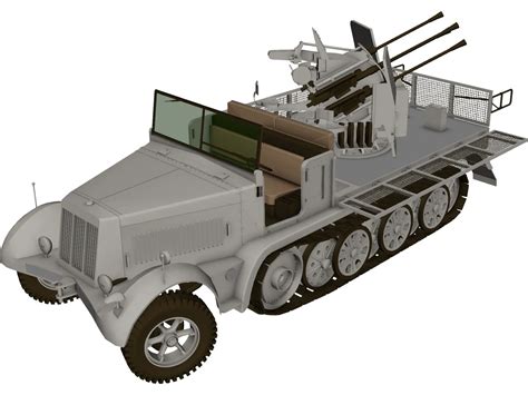 Sdkfz 7 3d Model 3dcadbrowser