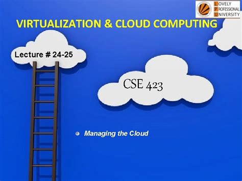 Virtualization Cloud Computing Lecture 24 25 Cse 423