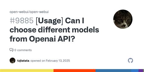 Usage Can I Choose Different Models From Openai Api · Issue 9885