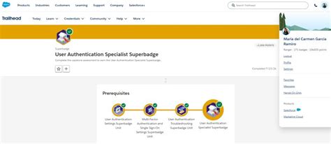 Maria Del Carmen Garcia Ramiro On Linkedin Salesforce Trailhead Superbadge Awesomeadmin