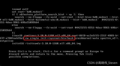 Centos7 单用户修改root密码crng Init Done卡住 Csdn博客