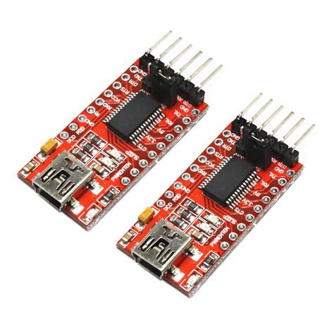 Buy Megmoki 2pcs FT232RL FTDI Mini USB To TTL Serial Converter Adapter Module 3 3V 5 5V FT232R