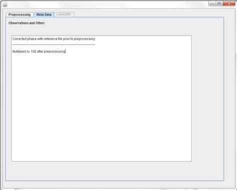 The Meta Data Tab Example Of Usage Where The User Wants To Store That Download Scientific