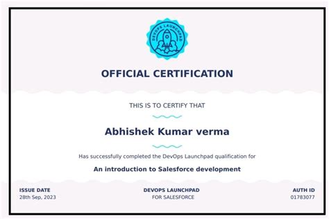 Abhishek Kumar Verma On Linkedin Proud To Showcase My Salesforce Certification Achievement