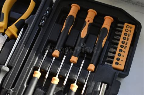a set of tools in a box metal repair tools stock image image of instruments engineering