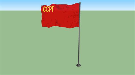 Flag Of The Georgian Soviet Socialist Republic 1921 1922 3d Warehouse