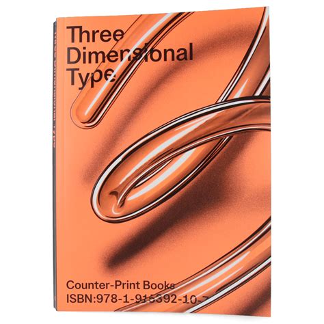 three dimensional type book graphics design typography