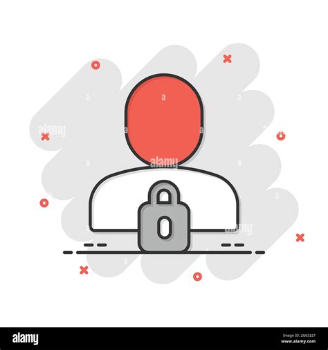 Login Icon In Flat Style People Secure Access Vector Illustration On White Isolated Background