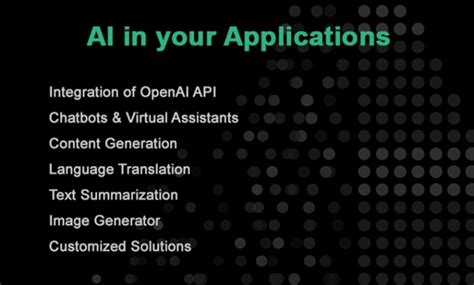 Integrate Artificial Intelligence Using Any Ai Api By Webrokx Fiverr