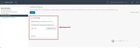 Move Vsphere Cluster Services Vcls Vms Datastore