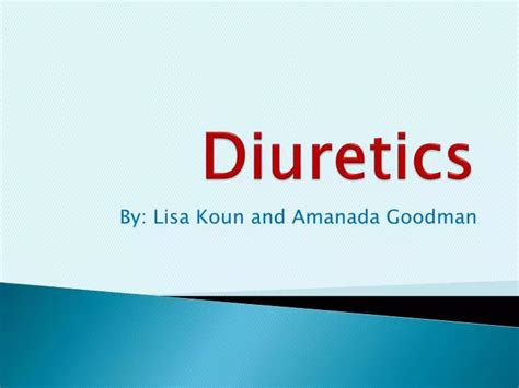 Ppt Diuretics Powerpoint Presentation Free Download Id 5064995