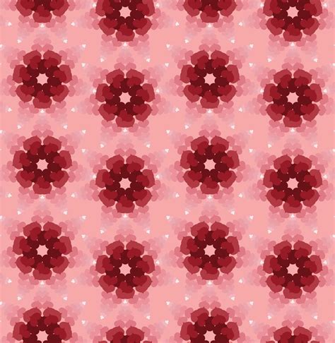 Flower Heart Pink Repeat Pattern Background Wallpaper 54661771 Vector