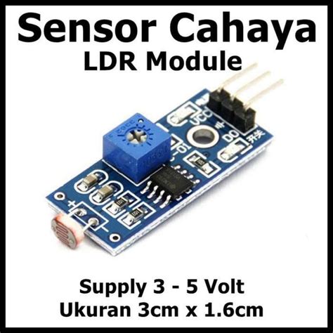Jual Ldr Module Light Sensor Modul Sensor Mendeteksi Cahaya Dengan Ldr 3pin Di Seller Cybercom