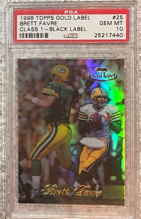 1998 Topps Gold Label Class 1 25 Brett Favre For Sale Online Ebay