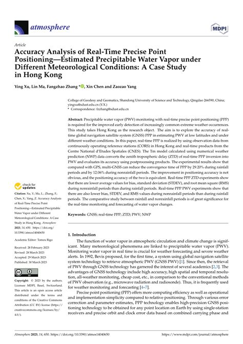 pdf accuracy analysis of real time precise point positioning
