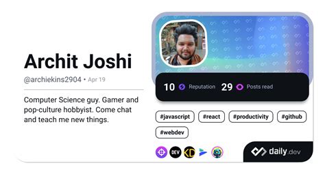 Joshiarchit Archit Satish Joshi Github