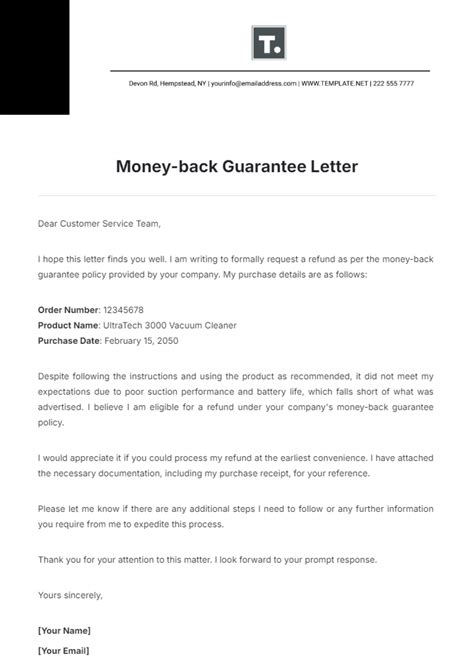 Bank Guarantee Letter Sleeve